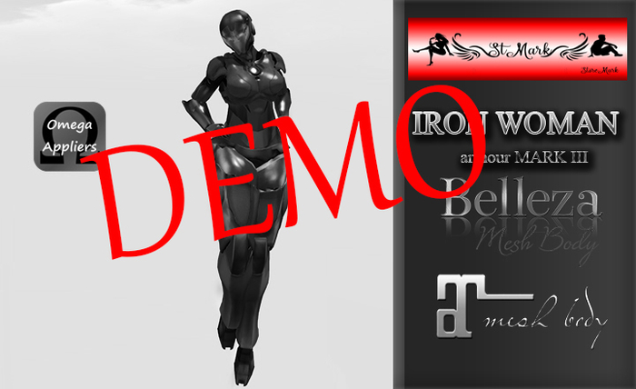 Second Life Marketplace - DEMO IRON WOMAN - ARMOUR MARK III - STMARK